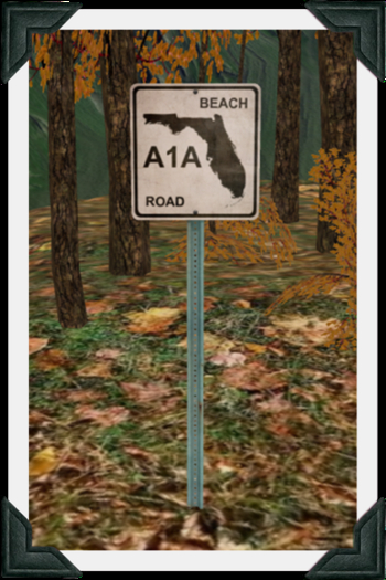 Second Life Marketplace - floorplan. state road sign / florida [box]