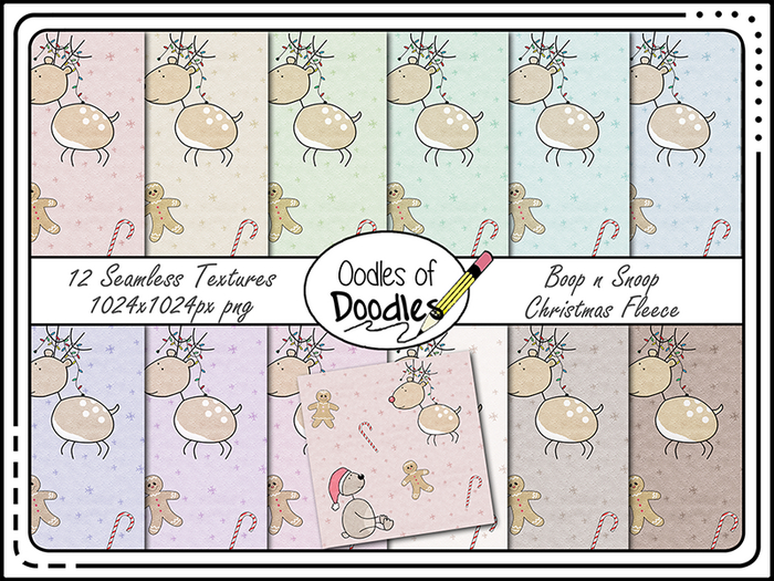 Second Life Marketplace - Oodles of Doodles - Boop n Snoop Christmas Fleece