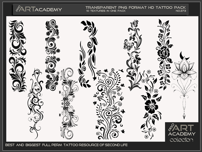Second Life Marketplace - @PAA - Tattoo Texture Pack 273