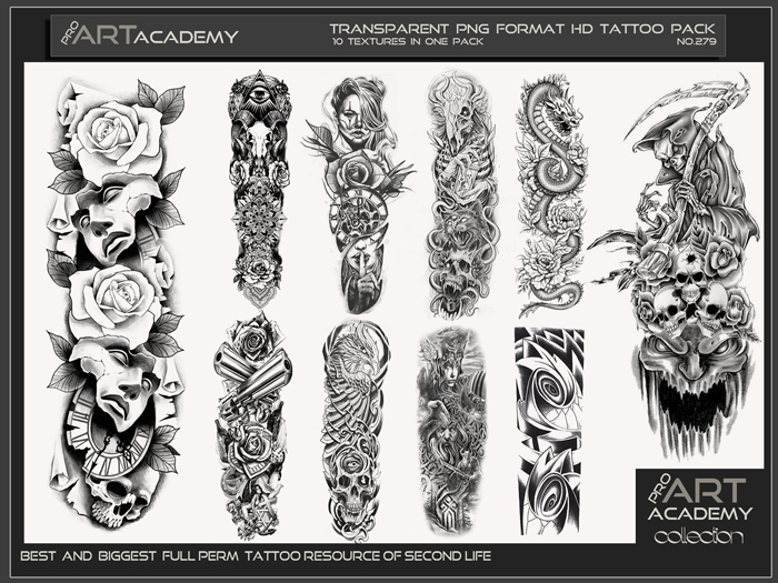 Second Life Marketplace - @PAA - Tattoo Texture Pack 279