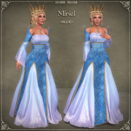 Second Life Marketplace - Miriel Gown * BLUE * by Caverna Obscura