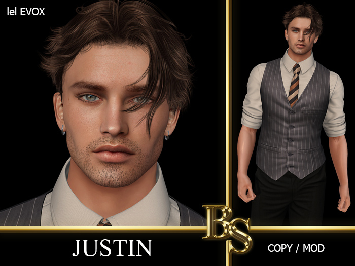 Second Life Marketplace - [BS] JUSTIN men's shape for LeLUTKA EON EvoX ...