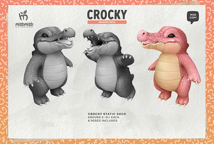 Second Life Marketplace - MishMish - Crocky Deco - Candy [Boxed]