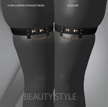 Second Life Marketplace - [BEAUTY STYLE] Flora Garter MAZE FATPACK