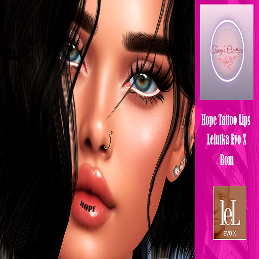 Second Life Marketplace - Hope Lips Tattoo Evo X- Tamy's Creations