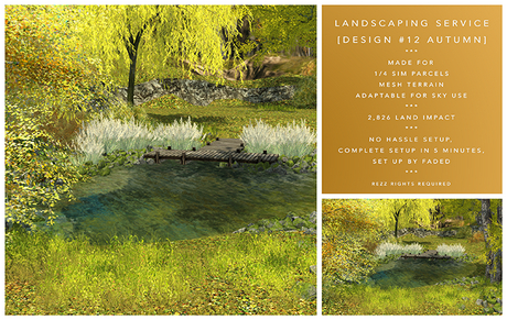 Second Life Marketplace - [F] Landscape 12 - Willow Wetlands - AUTUMN ...