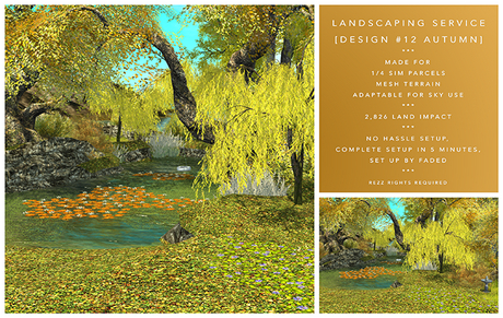 Second Life Marketplace - [F] Landscape 12 - Willow Wetlands - AUTUMN ...