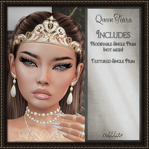 Second Life Marketplace - .:nilla:. - Queen Tiara