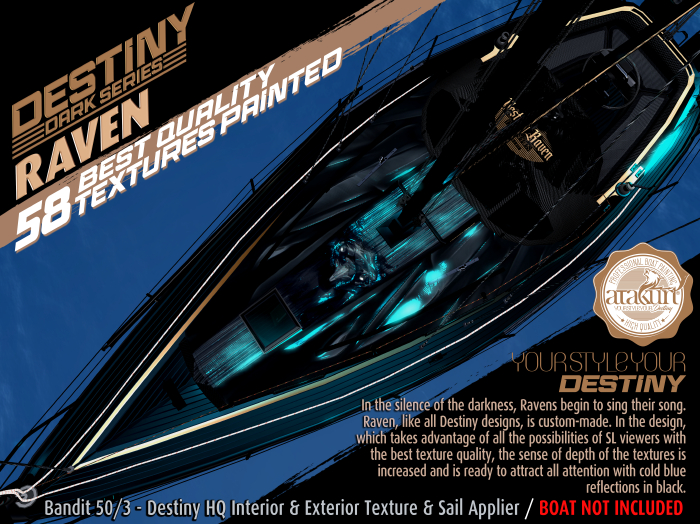 Second Life Marketplace - Bandit 50/3 /// Destiny /// RAVEN /// Paint Pack.