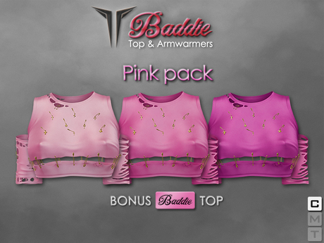 Second Life Marketplace - **RE** Baddie Top Pink - 3 Colors Pack ...
