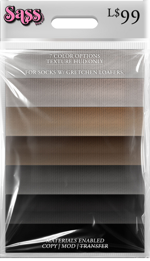 Second Life Marketplace - Sass [Gretchen Loafers Socks] Solid Texture ...