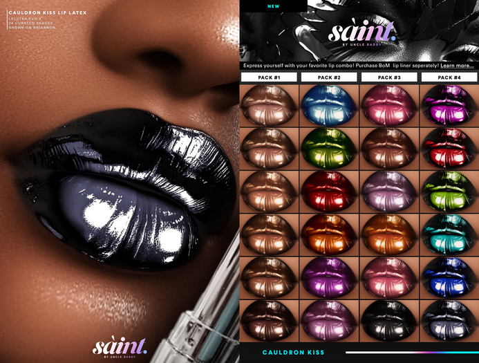 Second Life Marketplace - ! #saint. x evox - cauldron kiss lip latex ...