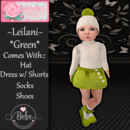 Second Life Marketplace - *LilDolly's* ~Leilani~ *Green* BEBE