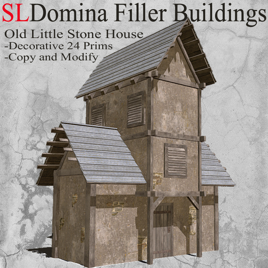 Second Life Marketplace - FILLER BUILDINGS - SLDomina Old Little Stone ...