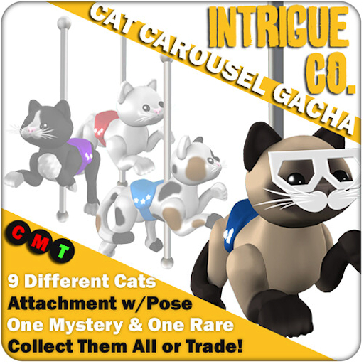 Second Life Marketplace - Intrigue Co. - Cat Carousel: Moo Kitty (wear ...