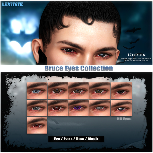 Second Life Marketplace - LvT// Bruce Eyes Collection Package