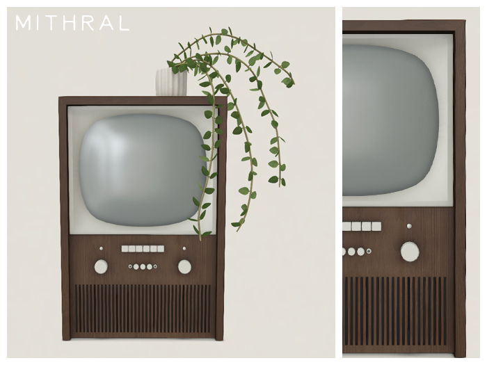 Second Life Marketplace - Mithral * Vintage Wooden Floor TV Fat Pack
