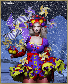 Second Life Marketplace - **PINWHEEL CHRISTMAS CONCEPT COSTUME COMPLETE ...