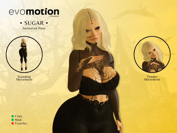 Second Life Marketplace - evomotion - Sugar Animated Pose. [Boxed]