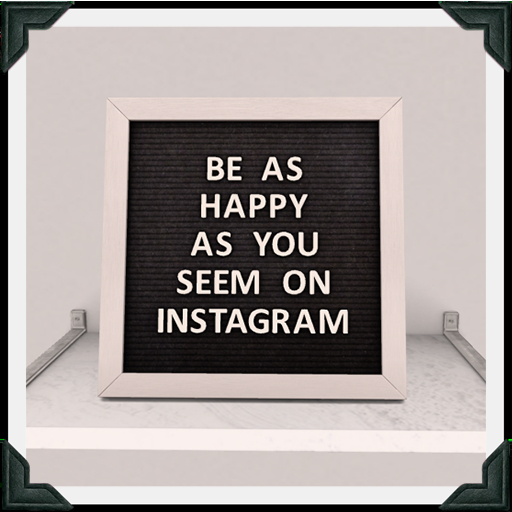 Second Life Marketplace - floorplan. leaning letterboard / insta [box]