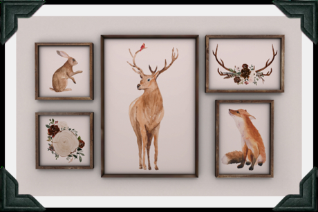 Second Life Marketplace - floorplan. frame collage / woodland [box]