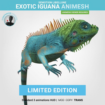 Second Life Marketplace - SEmotion Libellune Exotic Iguana Animesh SPECIAL