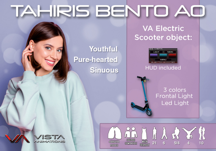 Second Life Marketplace - VISTA ANIMATIONS-TAHIRIS BENTO AO-V1