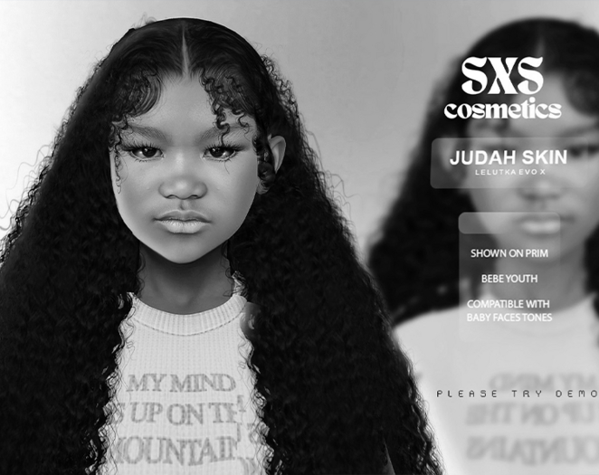 Second Life Marketplace - SxS KIDS! - Judah Skin DEMO