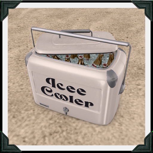 Second Life Marketplace - brocante. vintage icee cooler / cream [box]