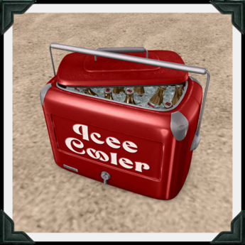 Second Life Marketplace - brocante. vintage icee cooler / cherry [box]