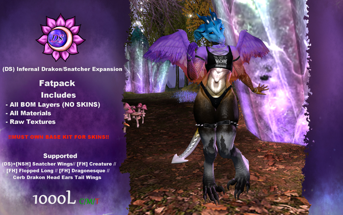 Second Life Marketplace - (DS) Infernal Dragon Drakon/Snatcher Kit ...
