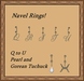 Second Life Marketplace - Gold Navel Rings in Letter Q-U with Pearl and ...