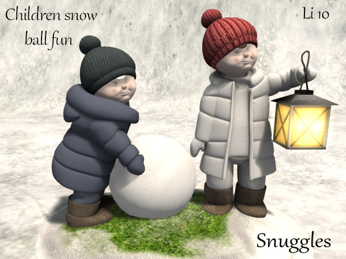 Second Life Marketplace - Children snow ball fun winter decoration By ...