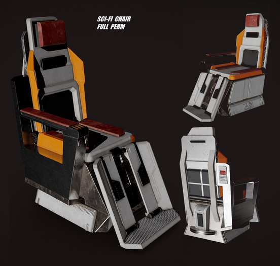 Second Life Marketplace - Sci-Fi Chair // Full Perm
