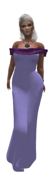 Second Life Marketplace - Hope Lavender Dress. Models Mesh XS - XL