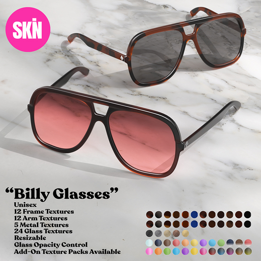 Second Life Marketplace - SKN - Billy Glasses