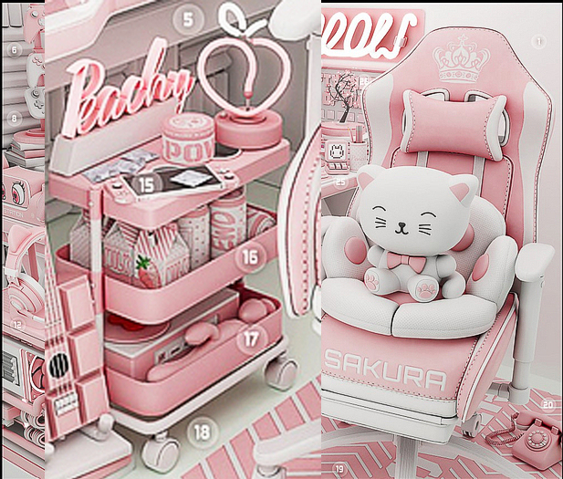 Second Life Marketplace - 18. BAMSE : Sakura - Cart