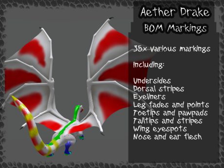 Second Life Marketplace - [ARG] ATC Aether Drake BOM Markings