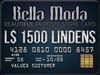 Second Life Marketplace - Bella Moda: Store Card / Gift Card L$1500