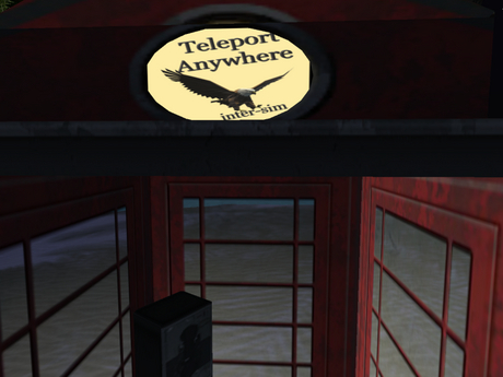 Second Life Marketplace - Teleport Anywhere phone booth teleporter