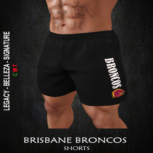 Second Life Marketplace - BRISBANE BRONCOS Men's Shorts