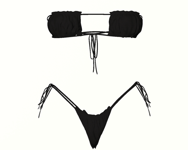 Second Life Marketplace - TalboT- Black Summer Bikini (Kupra, eBody ...