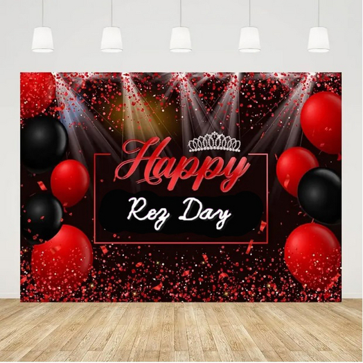 Second Life Marketplace - Birthday black and red REZ Day backdrop