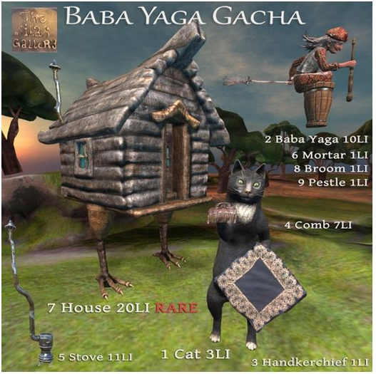 Second Life Marketplace - 07 Baba Yaga collectibles House on chicken ...