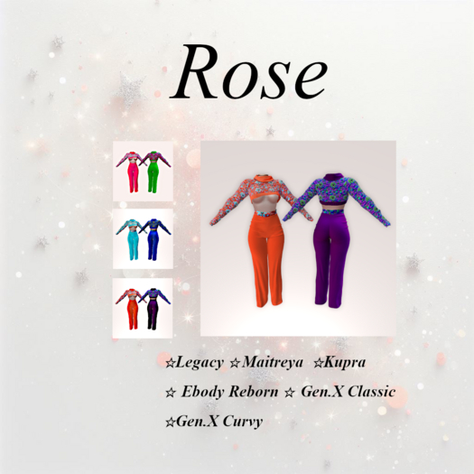 Second Life Marketplace - DEMO *SS Rose Outfit