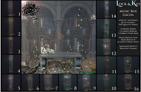 Second Life Marketplace - 3rd Eye_ Lock & Key ( Cobblestone Base )