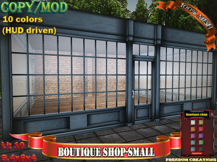 Second Life Marketplace - Boutique shop SMALL-Freedom creations