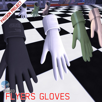 Second Life Marketplace - [NASL] [!PP!] Flyers Gloves [PBR READY]