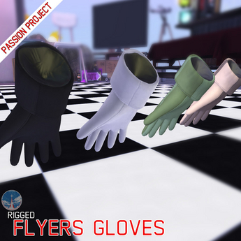 Second Life Marketplace - [NASL] [!PP!] Flyers Gloves [PBR READY]