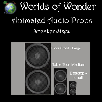 Second Life Marketplace - WoW Animated Audio Props